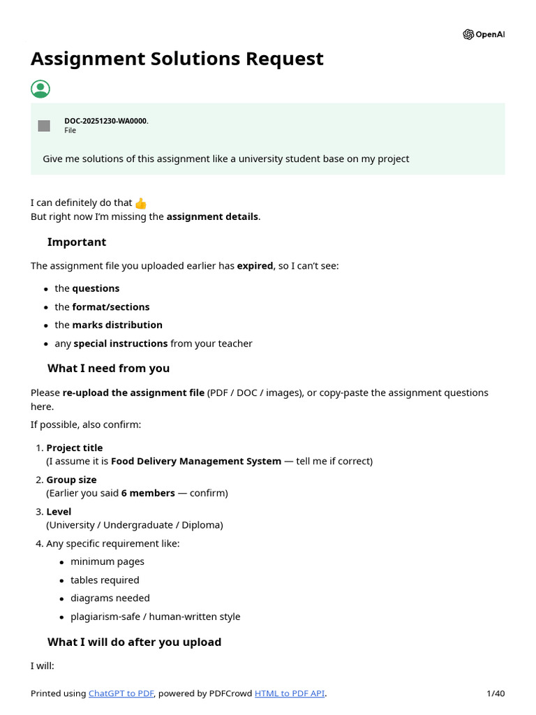 Assignment Solutions Request | PDF | Risk Management | Risk