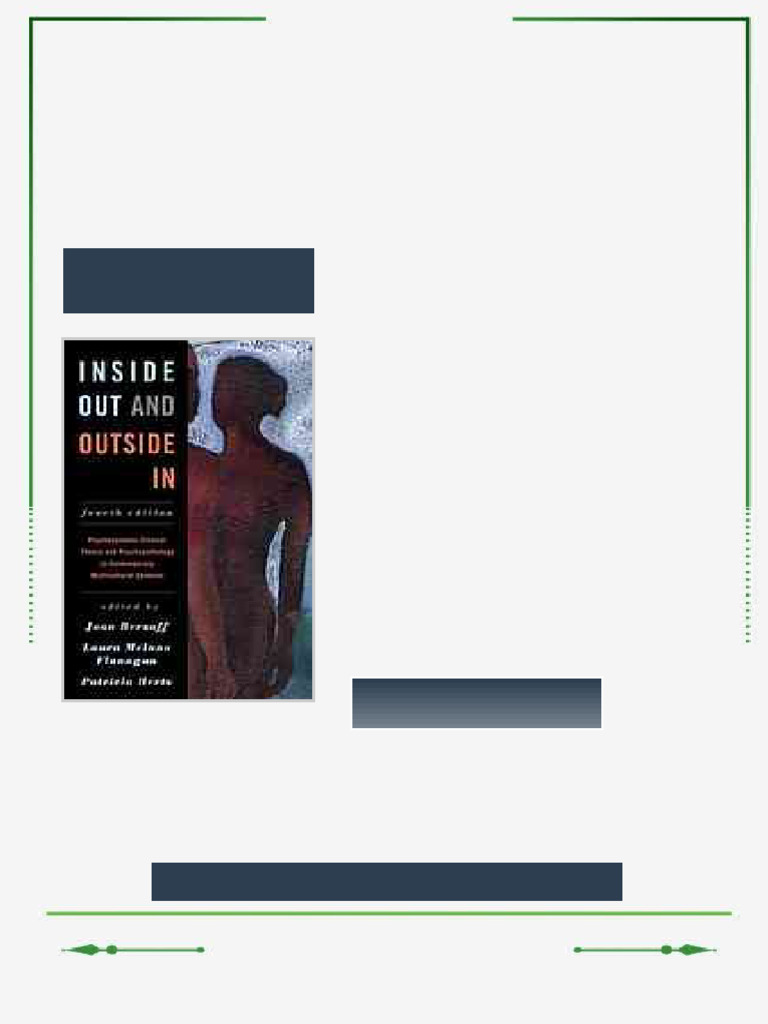 Inside Out and Outside in Psychodynamic Clinical Theory and Practice in ...