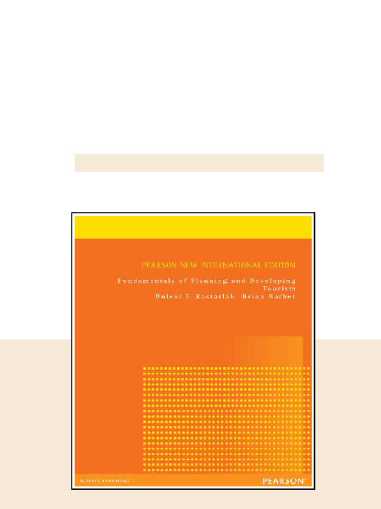 Fundamentals Of Planning And Developing Tourism Pearson New ...