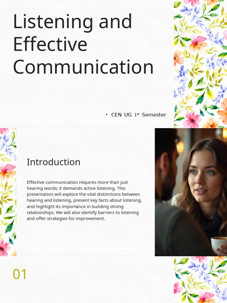 Effective Listening for Better Communication | PDF | Communication ...