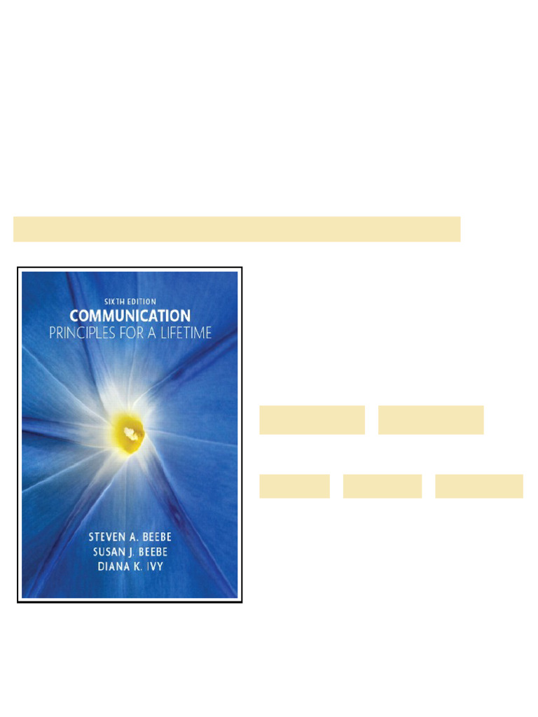 Test Bank for Communication: Principles for a Lifetime, 6th Edition ...