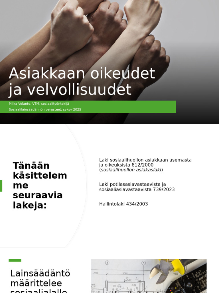 Asiakkaan Oikeudet Ja Velvollisuudet 2025 | PDF