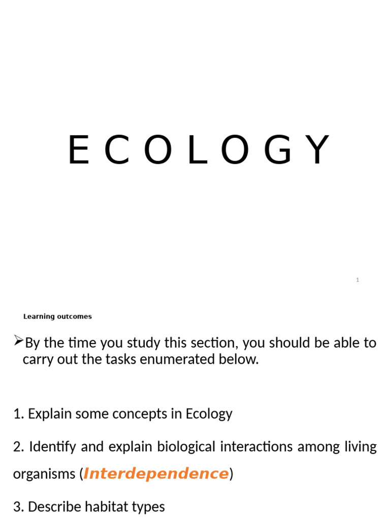 BIO 001 Part II - Ecology | PDF | Food Web | Rainforest