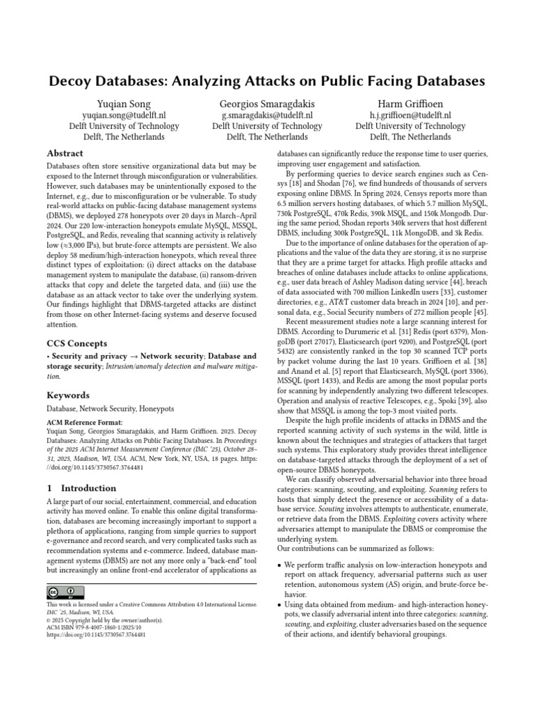 Analyzing Attacks On Public Facing DBs | PDF | Databases | Postgre Sql