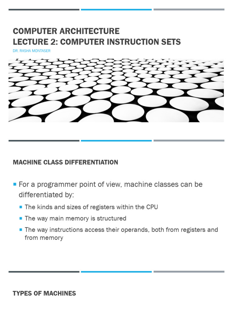 Computer Instruction Sets Overview | PDF | Central Processing Unit ...