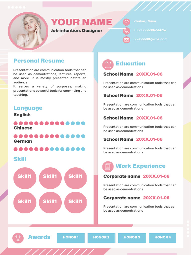 Resume Template 1 | PDF
