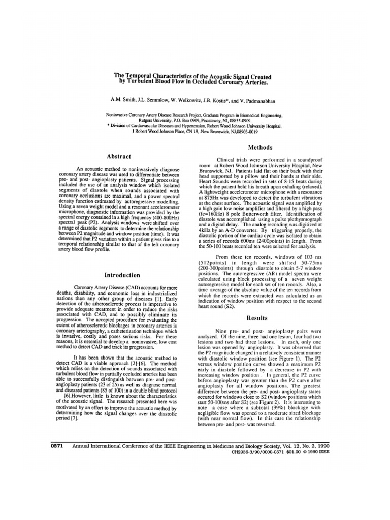The Temporal Characteristics of the Acoustic Signal Created by ...