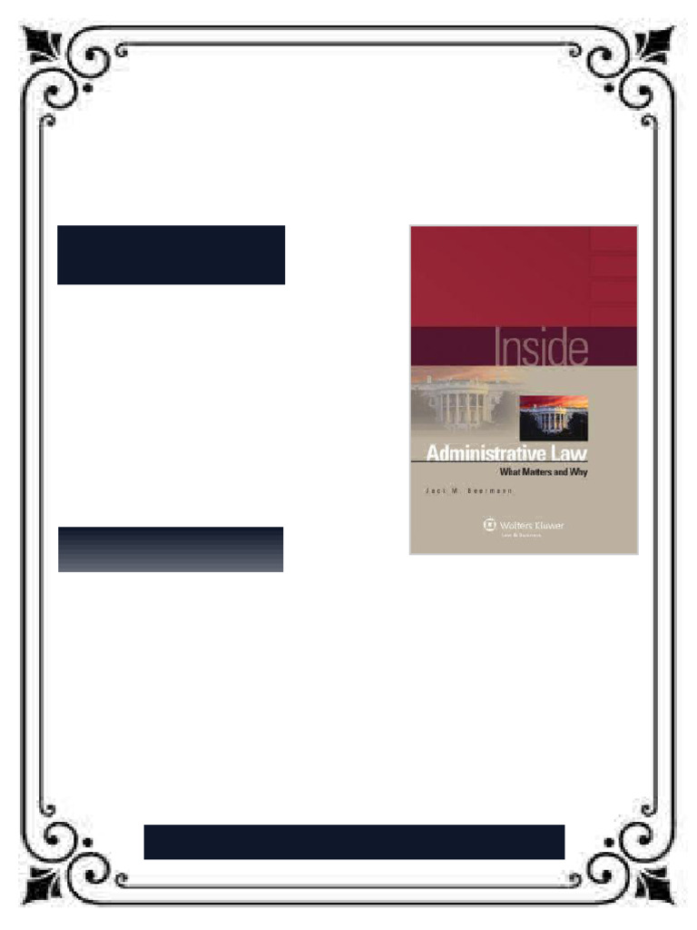 Inside Administrative Law What Matters and Why Jack M. Beermann ebook ...