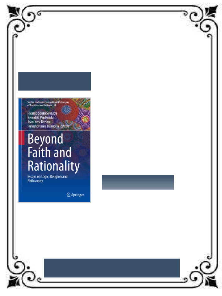 Beyond Faith and Rationality Essays on Logic Religion and Philosophy ...