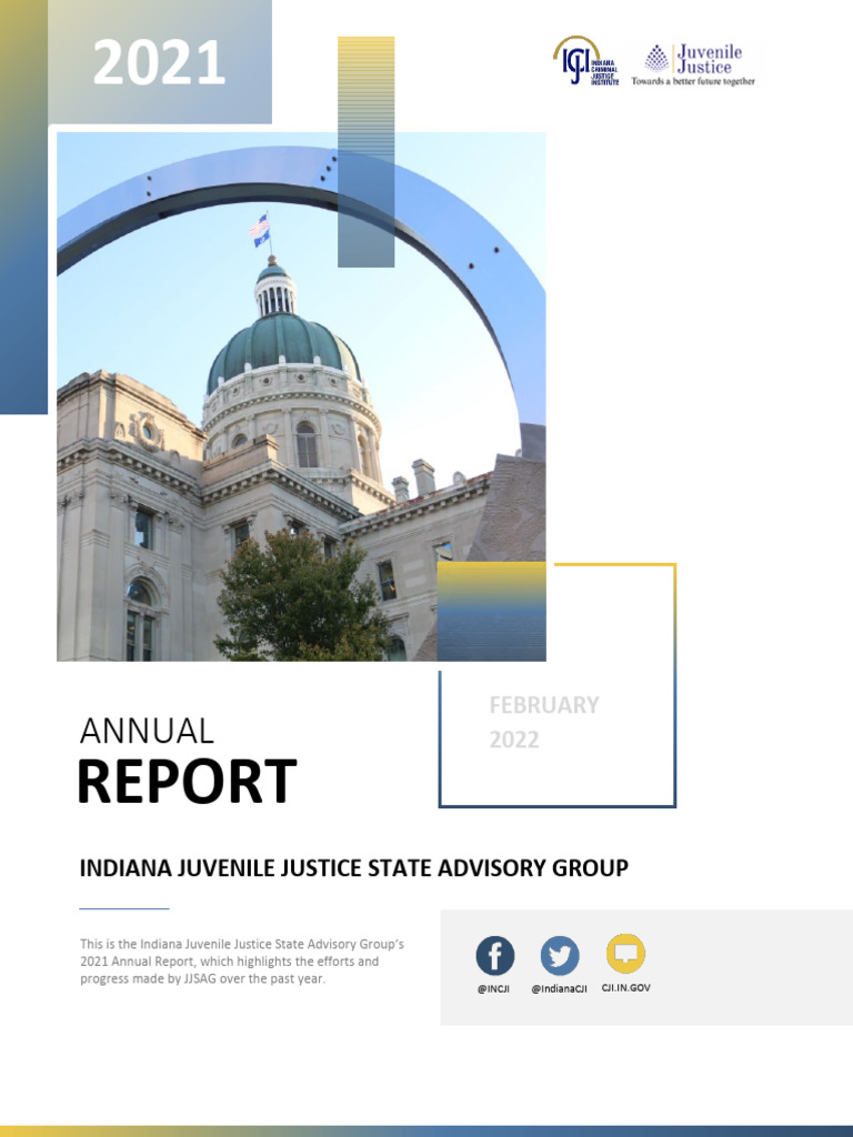 2021 Indiana Juvenile Justice State Advisory Group Annual Report | PDF ...