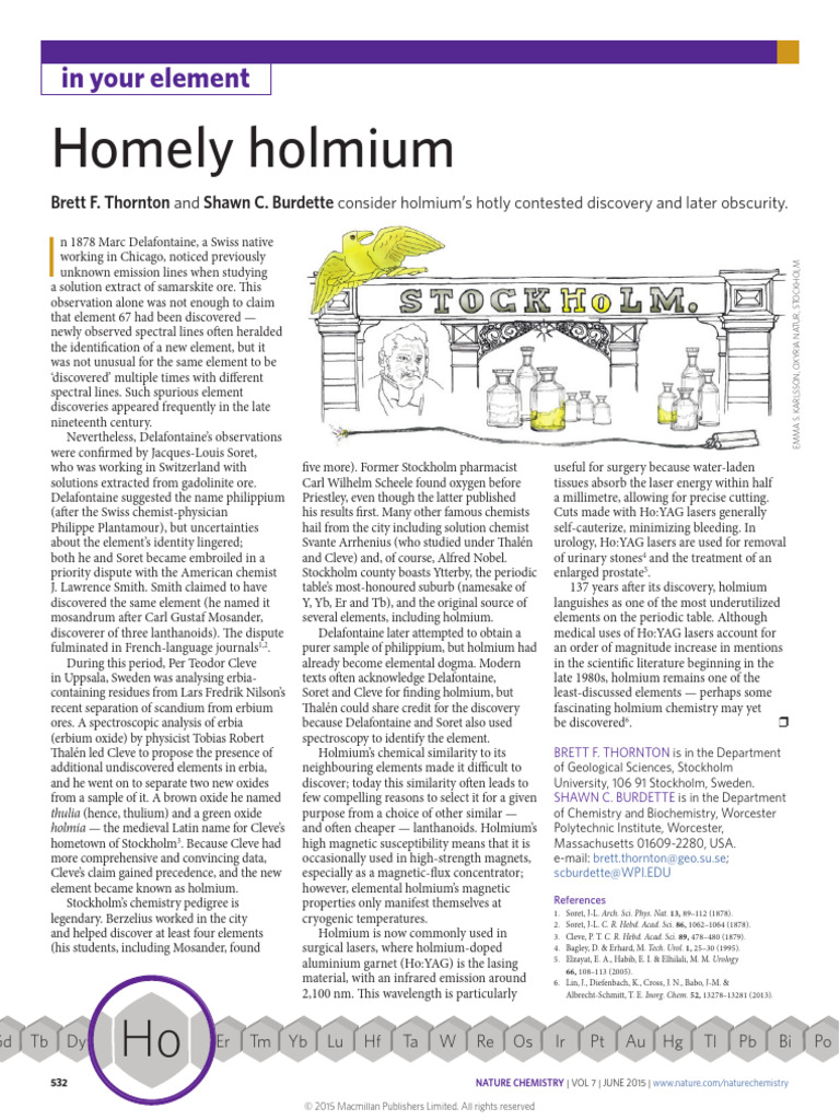 Ho 67 | PDF | Atoms | Sets Of Chemical Elements