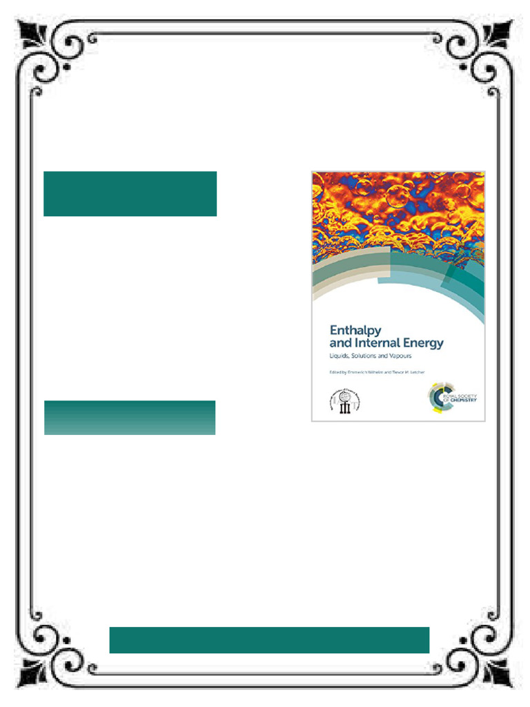 Enthalpy and Internal Energy Liquids Solutions and Vapours Emmerich ...