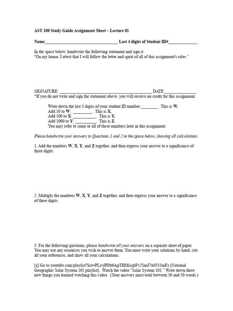 AST100 Fall2023 StudyGuides 01to02 | PDF | Falsifiability | Mass