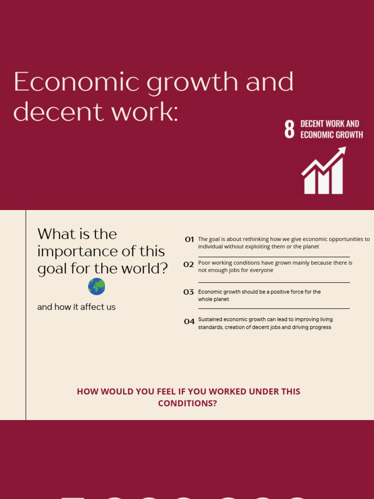 Economic Growth and Decent Work Impact | PDF