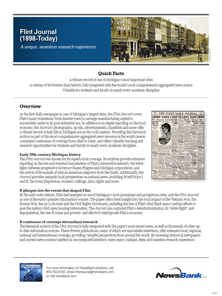Flint Journal: Michigan History Archive | PDF | Flint, Michigan | Michigan