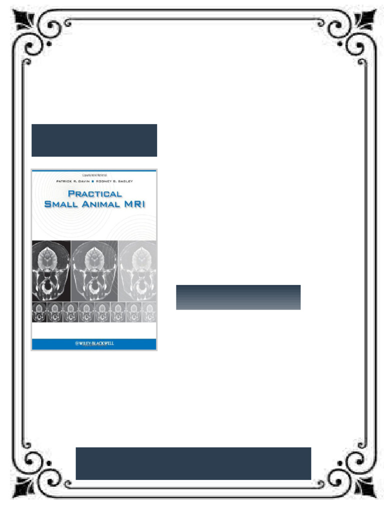 Practical Small Animal MRI 1st Edition Patrick R. Gavin ebook high ...