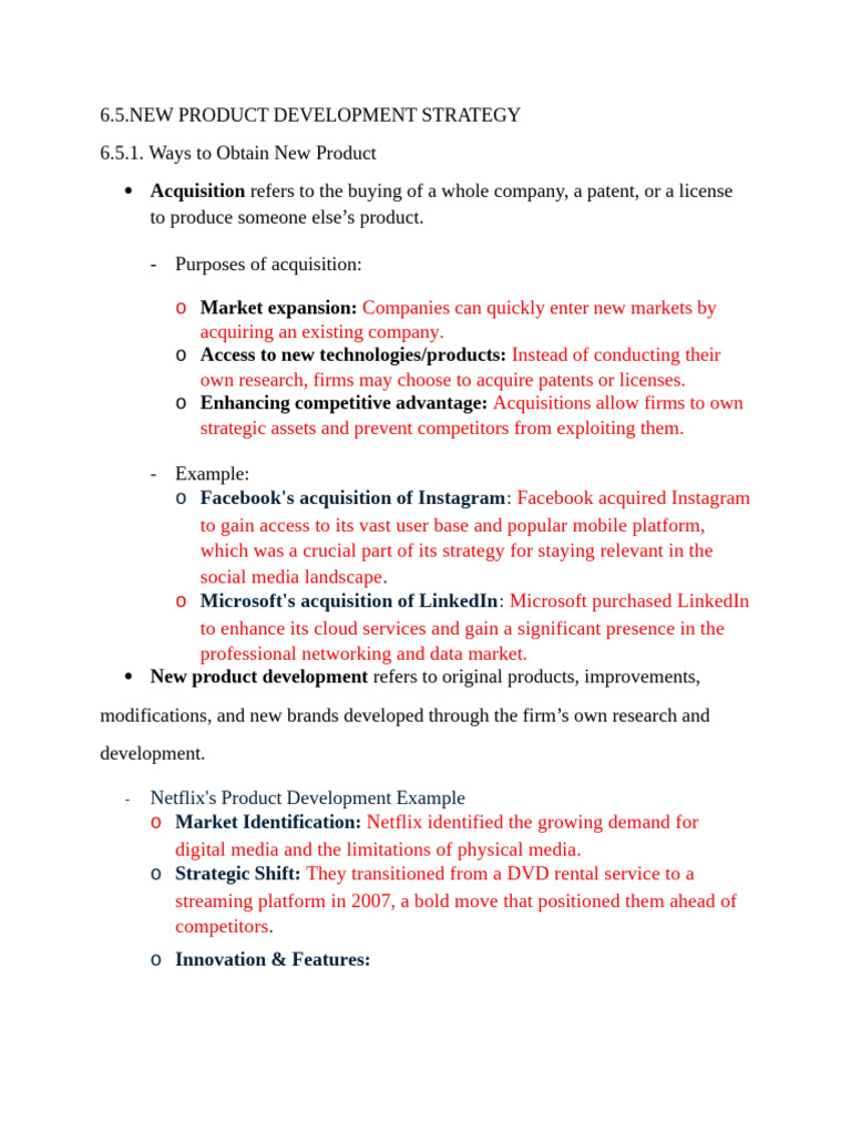 6.5.New Producr Development Strategy | PDF | Marketing | New Product ...