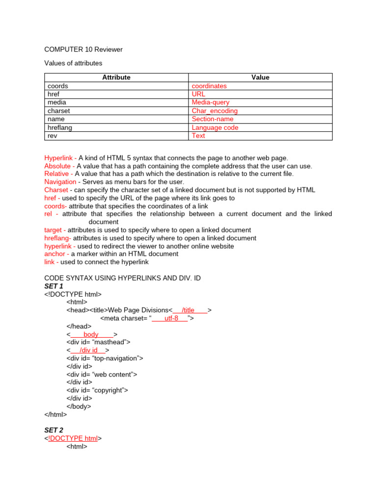 Computer 10 Reviewer | PDF