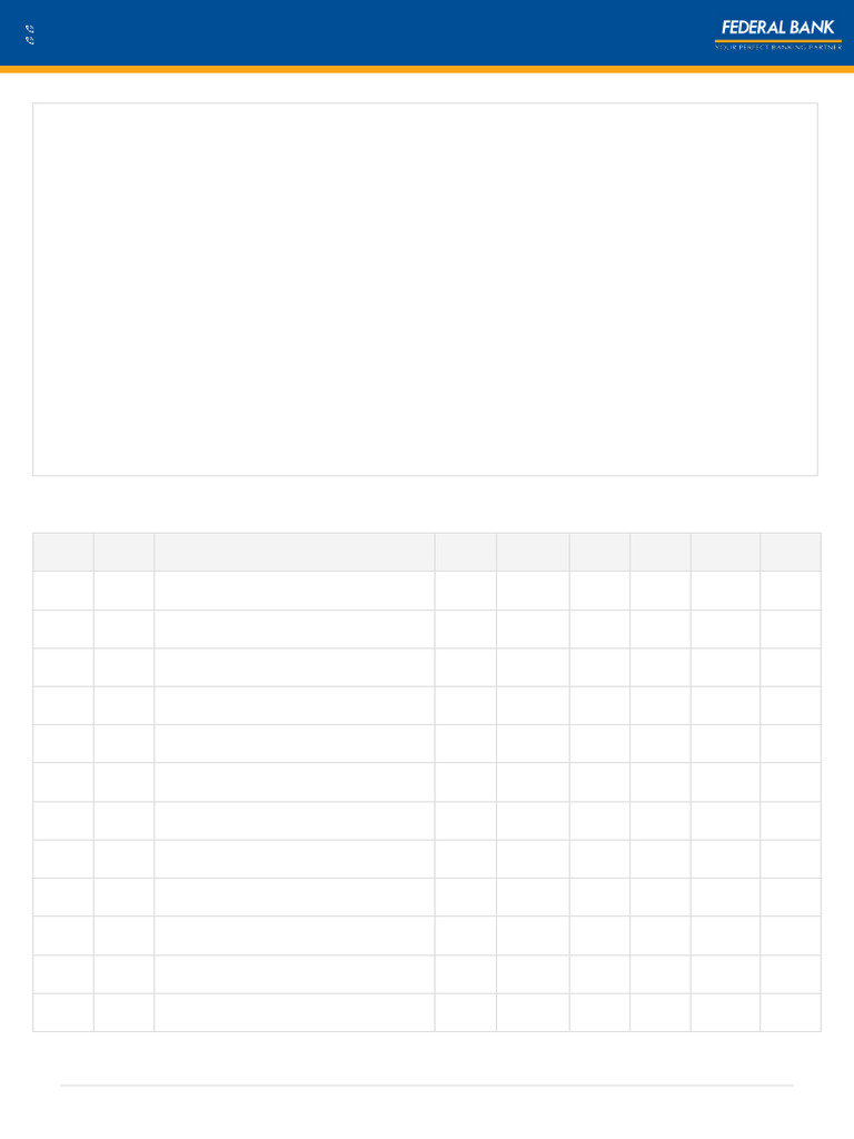 Federal Bank Account Statement Summary | PDF | Financial Technology ...