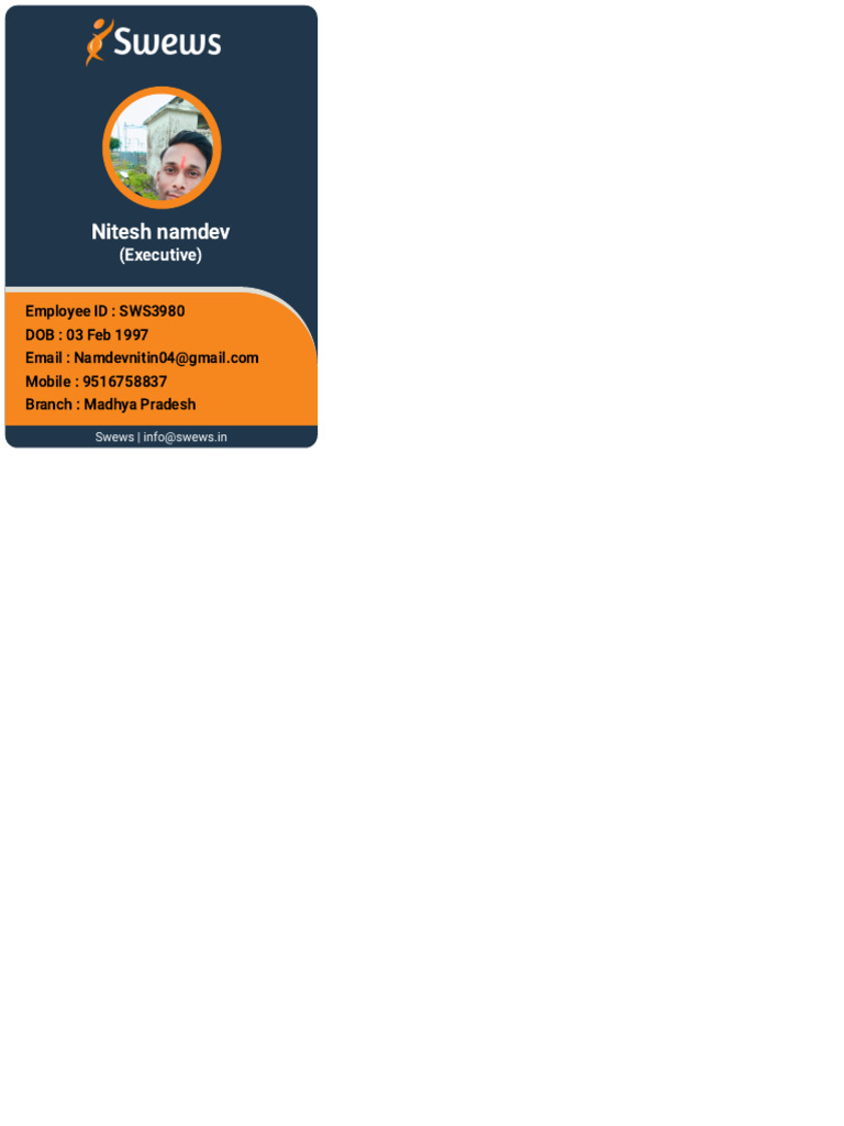 Employee ID - SWS3980 | PDF