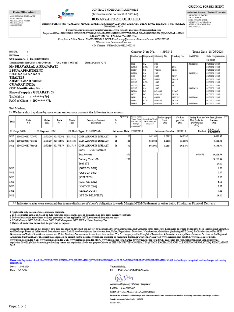 CN_20240618_MGO7T0127_MER.pdf | PDF | Taxes | Reserve Bank Of India