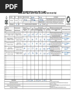 DofE Expedition Route Card Template | PDF