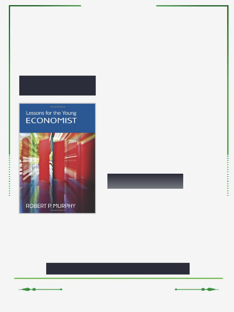 Lessons for the Young Economist Robert P. Murphy ebook downloadable ...