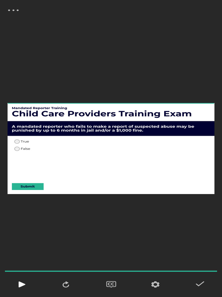My Training - Mandated Reporter Training 9 | PDF
