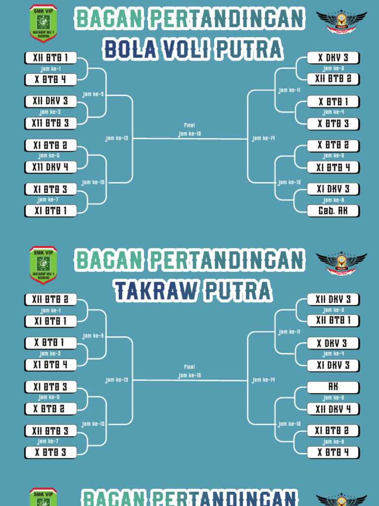 Bagan Pertandingan Voli Putra 20251215 162426 0000 | PDF