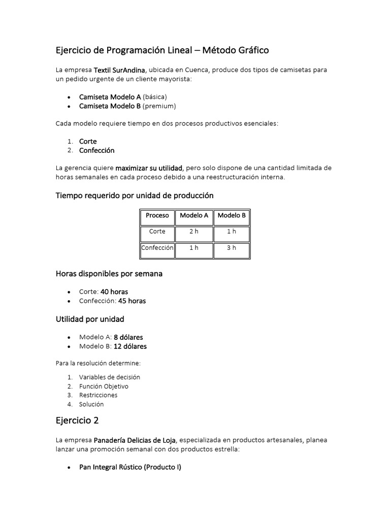 Ejercicios Semana 1-1 | PDF