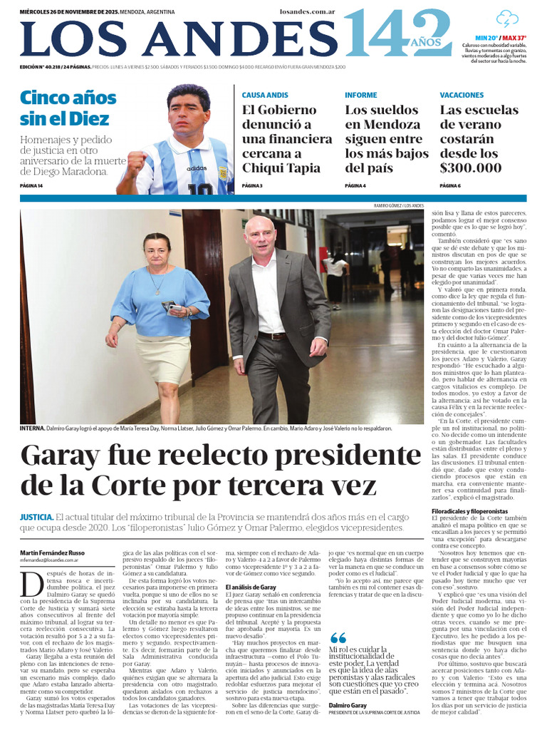 Los Andes 26-11-2025 | PDF