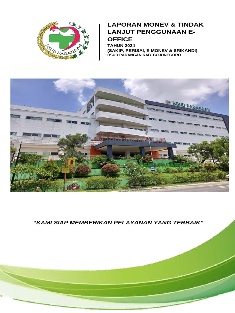Laporan Monev E-Office RSUD Padangan 2024 | PDF