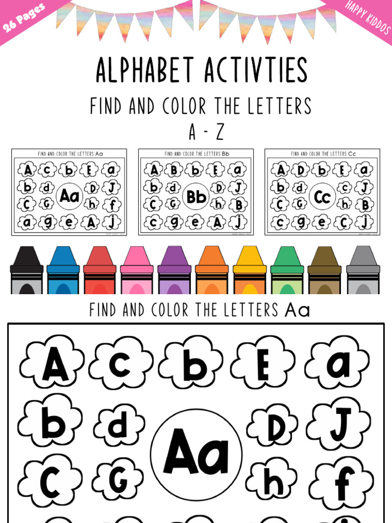 PDF Alphabet - Find the Letters | PDF