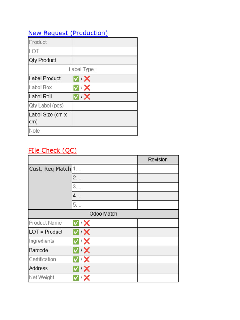 Form Label - V1 | PDF
