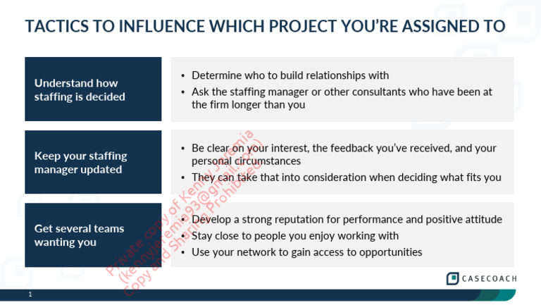 Getting on the Right Projects | PDF