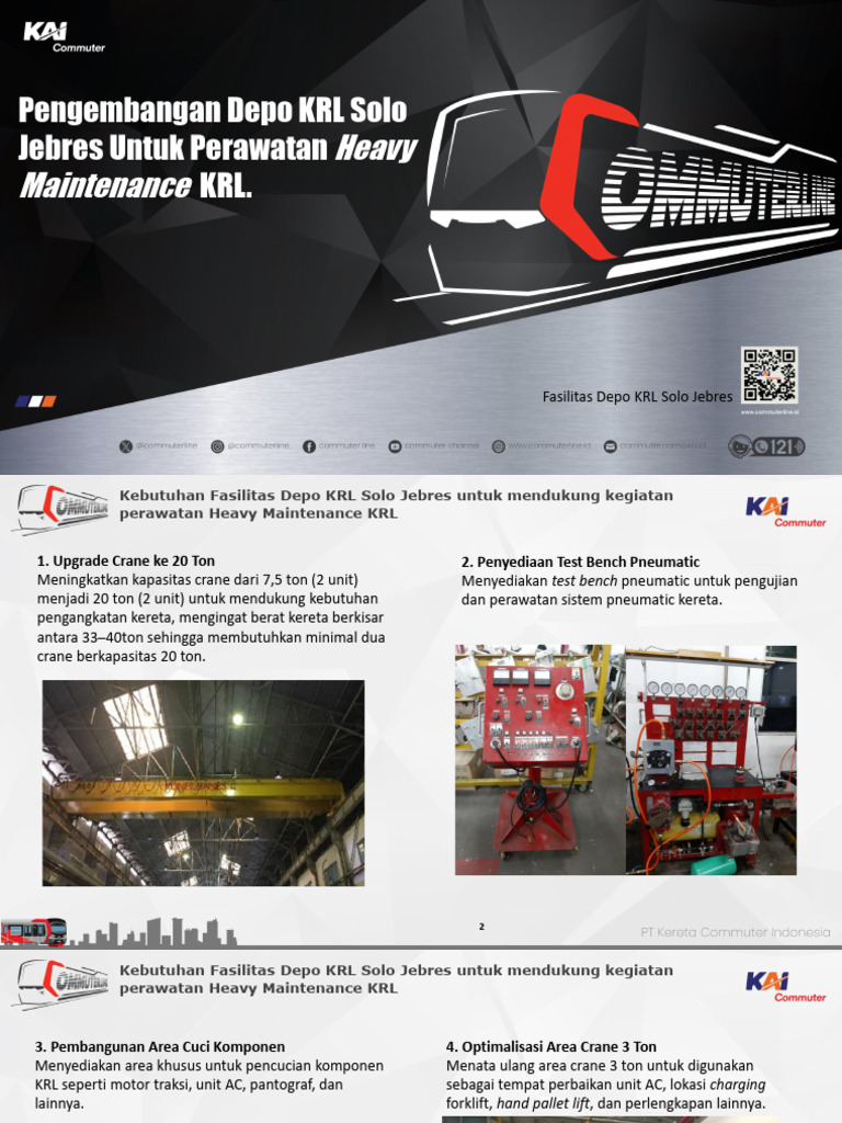Fasilitas Depo KRL Solo Jebres untuk Heavy Maintenance | PDF