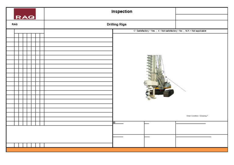 Daily Checklist - Drilling Rig | PDF