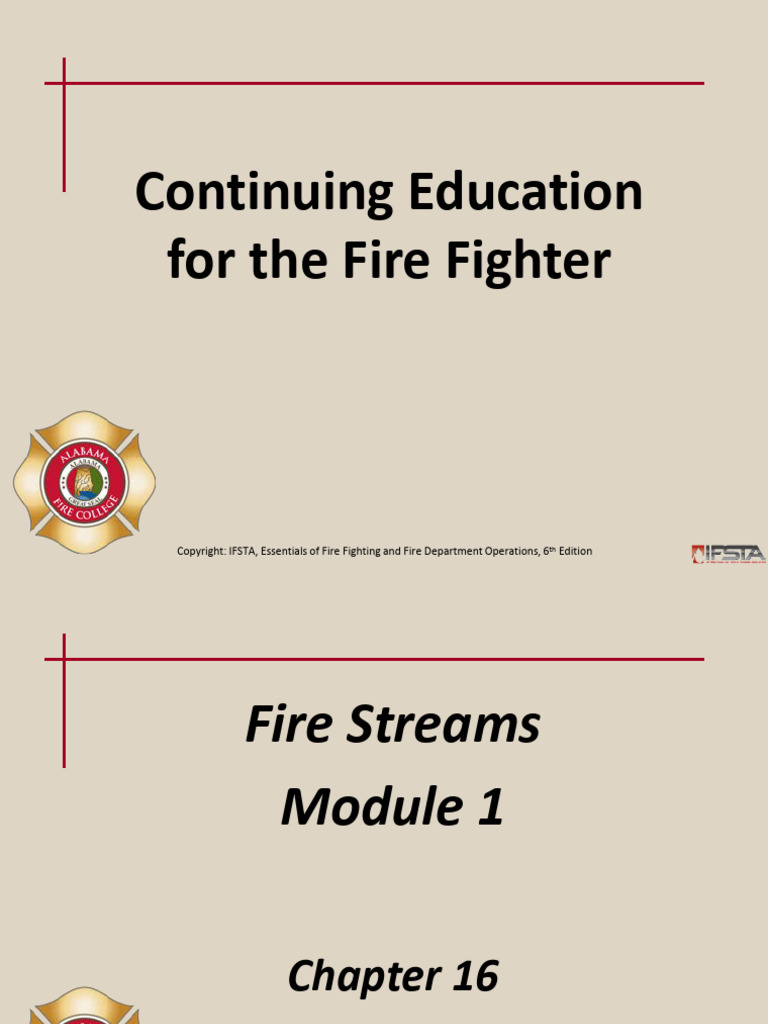 Fire Stream Techniques for Firefighters | PDF | Water | Firefighting