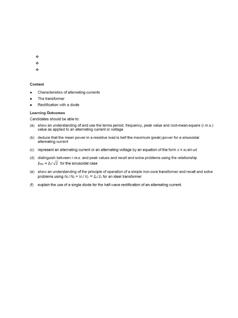 Understanding Alternating Current Concepts | PDF | Electromagnetic ...