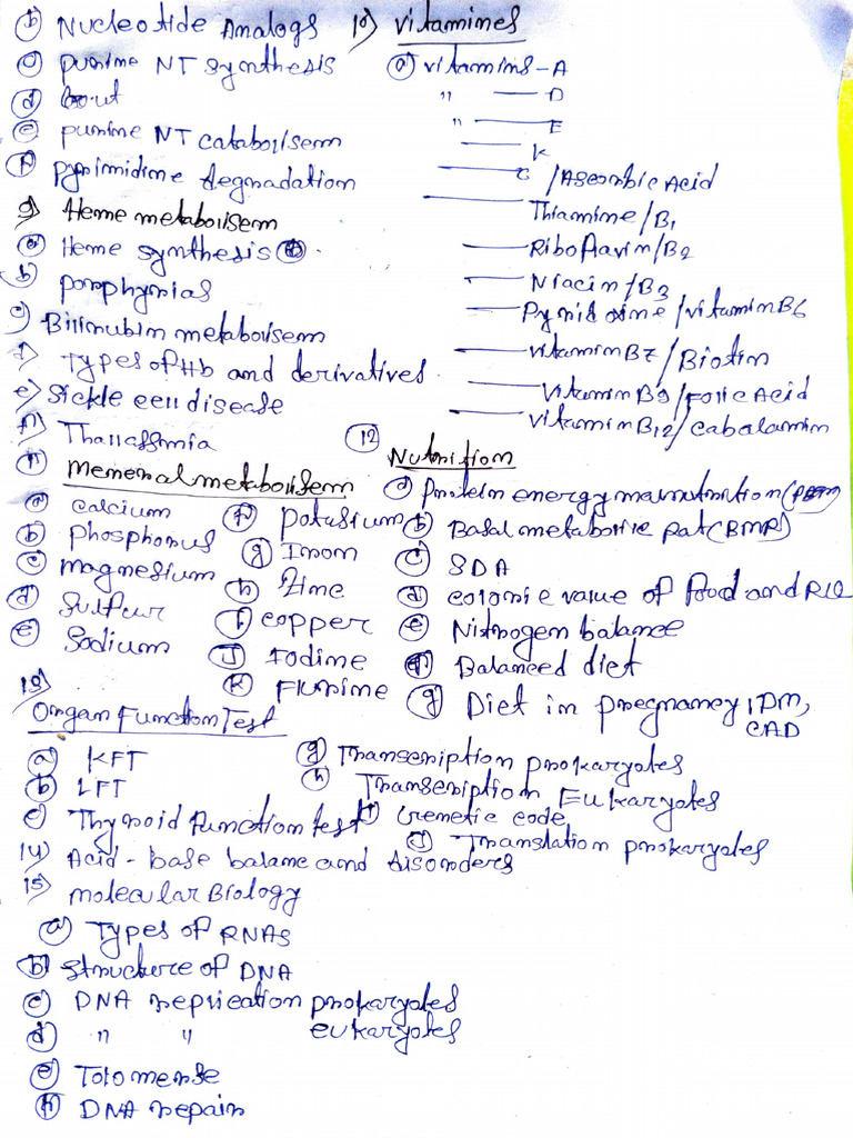 Molecule Synthesis and Nutrition Guide | PDF