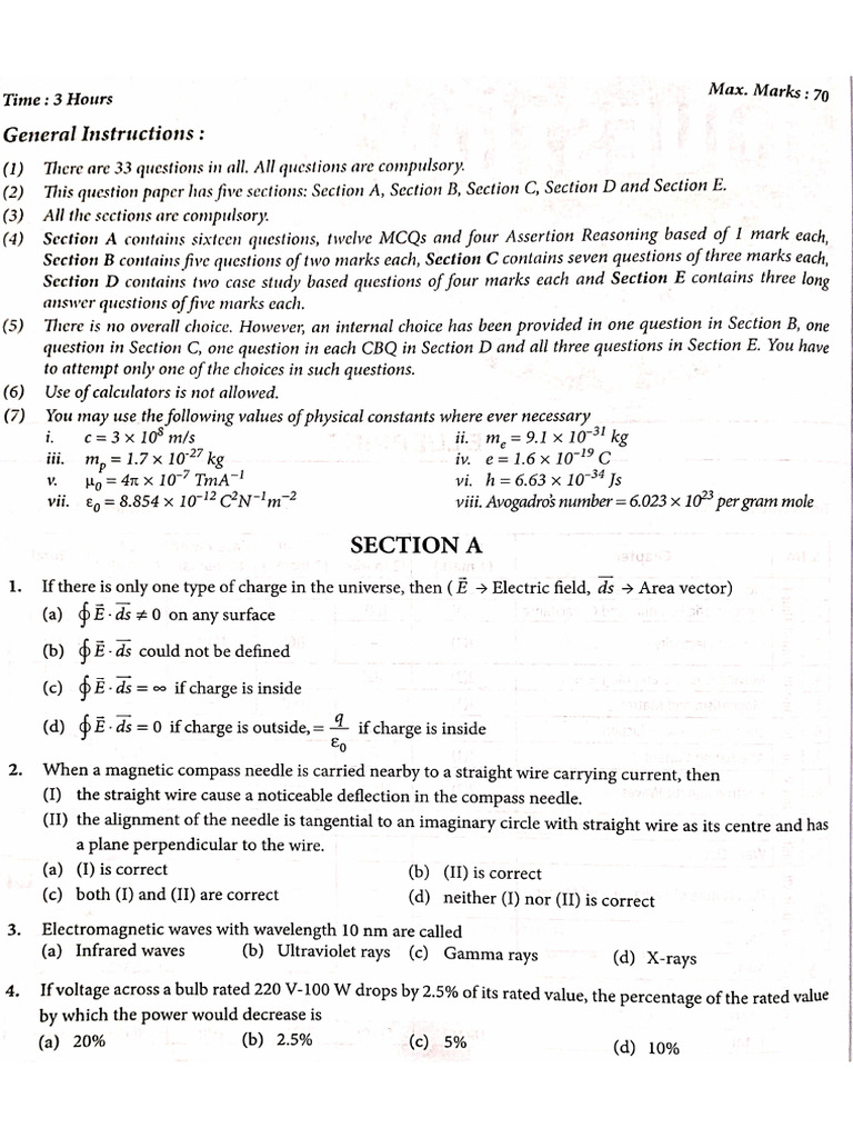 Mock-9 (Max Plank Physics Institute - Ar Sir) | PDF