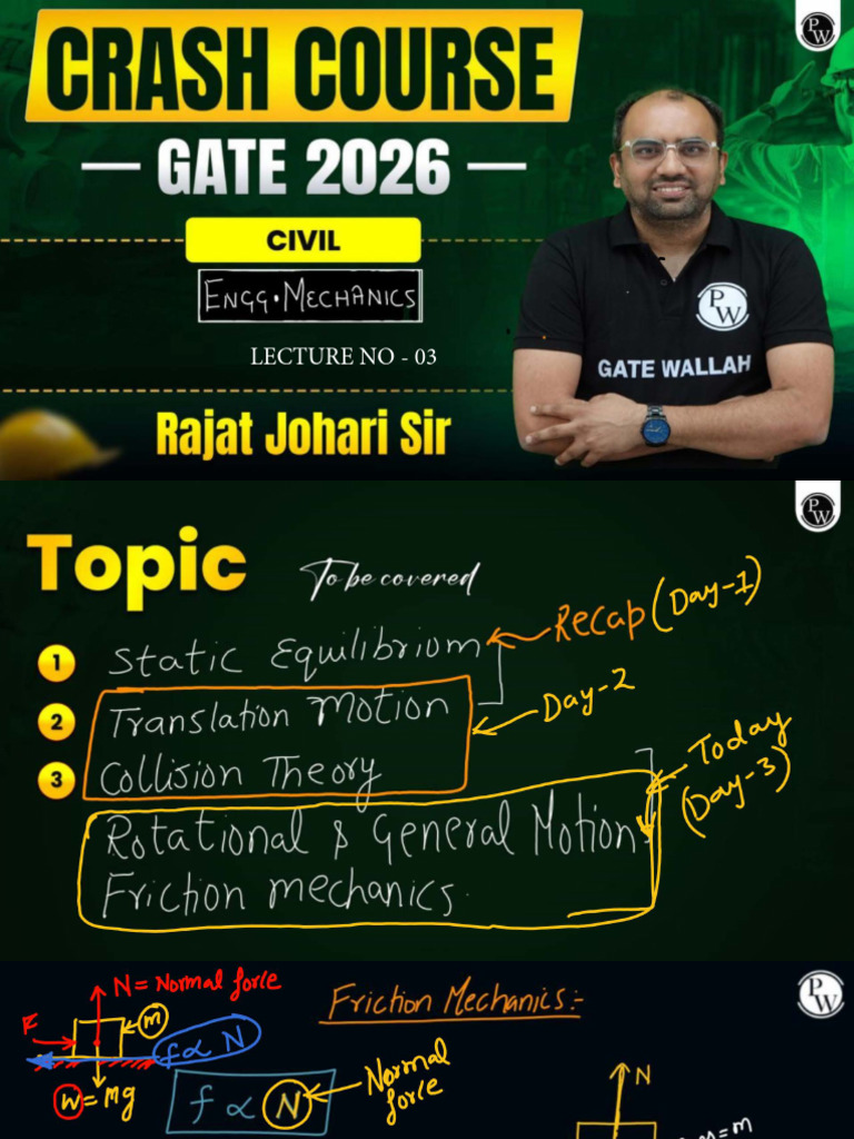 Engineering Mechanics 03 - Class Notes | PDF