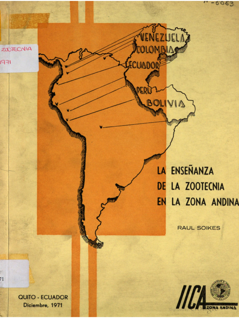 La Enseñanza de La Zootencia en Los Andes | PDF