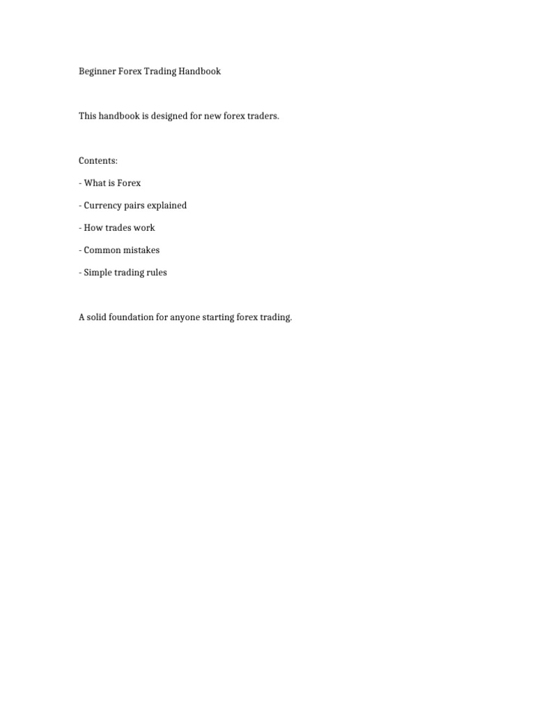 Beginner's Guide to Forex Trading | PDF