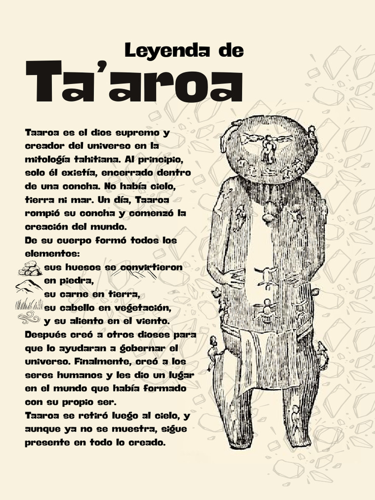 Taaroa: Dios Creador en Tahití | PDF