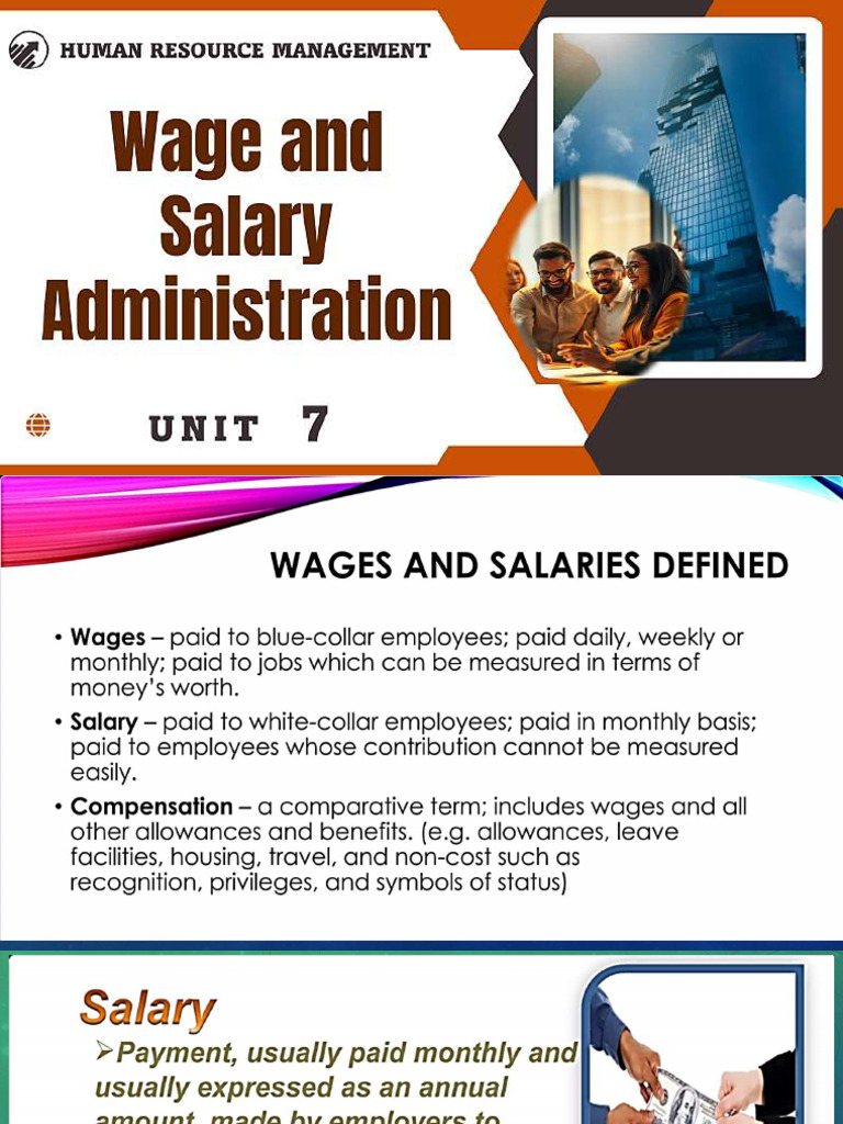 Chapter 7 Wage and Salary Administration | PDF