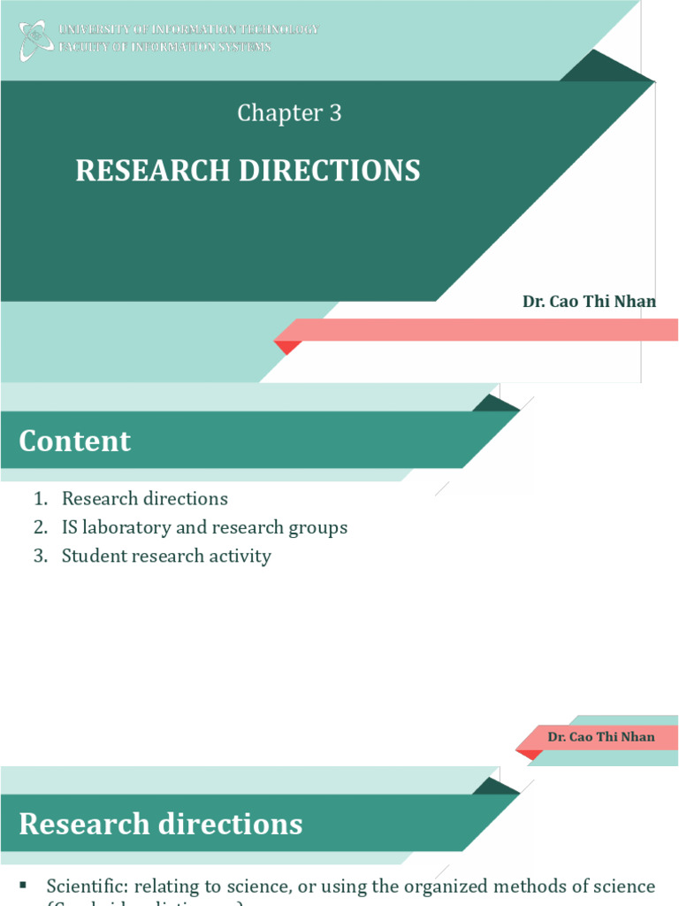 Chapter 3 - Research Directions and is Laboratory | PDF | Scientific ...
