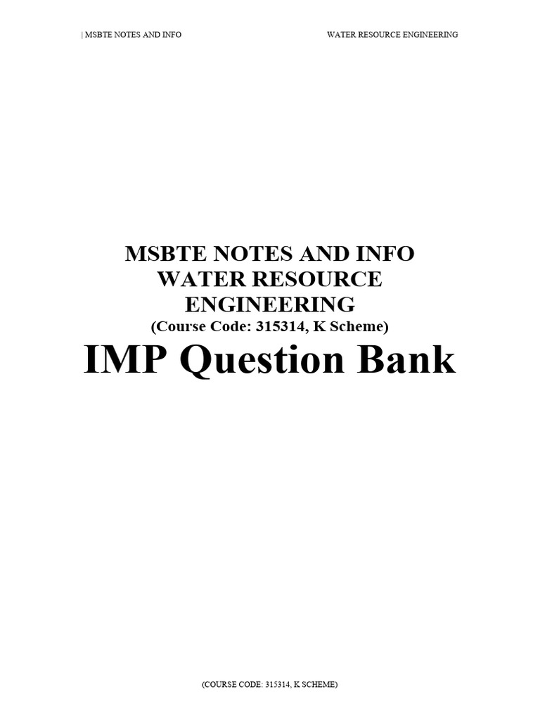 Water Resource Engineering | PDF | Dam | Spillway