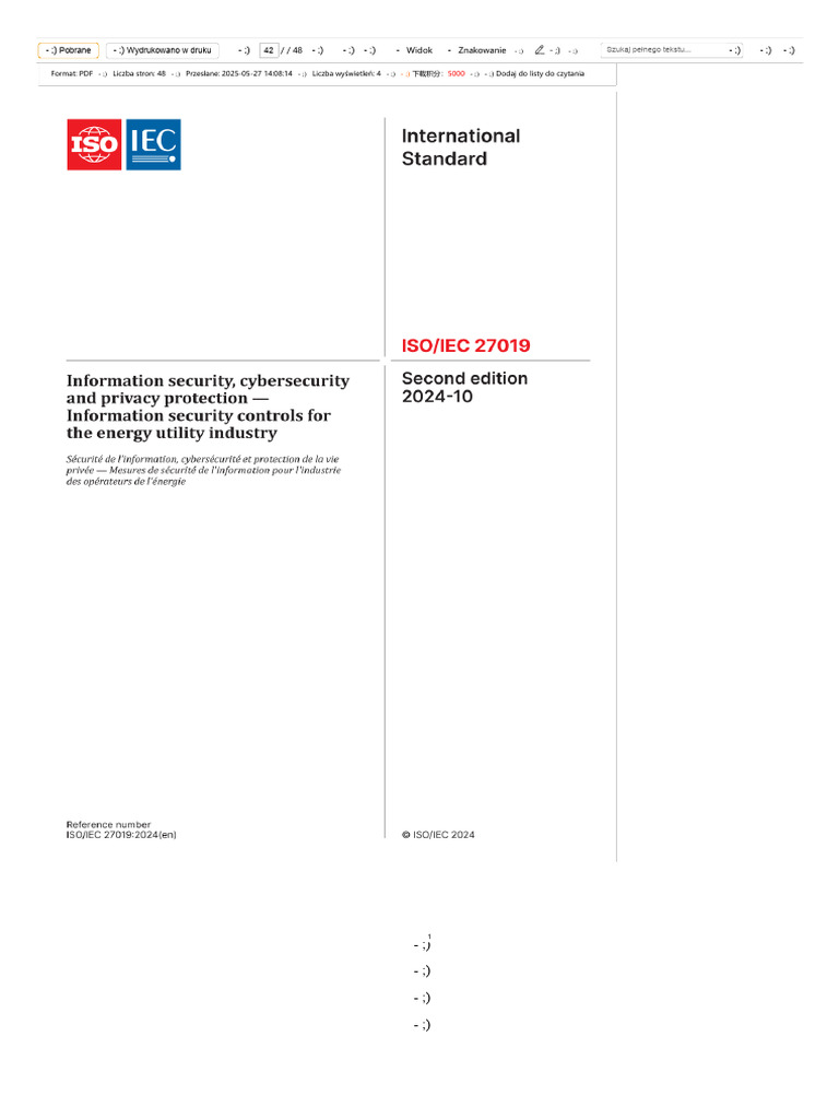 ISO IEC 27019 2024 | PDF