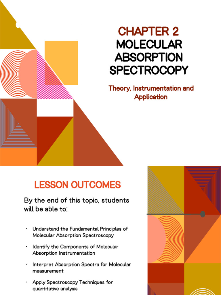Molecular Absorption Spectroscopy Guide | PDF | Ultraviolet–Visible ...